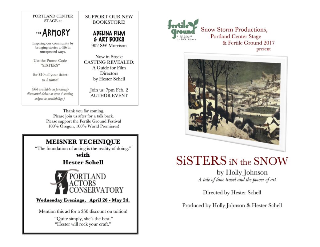 STUDIO SCHELL performing arts promotions – Hester Schell: Creative